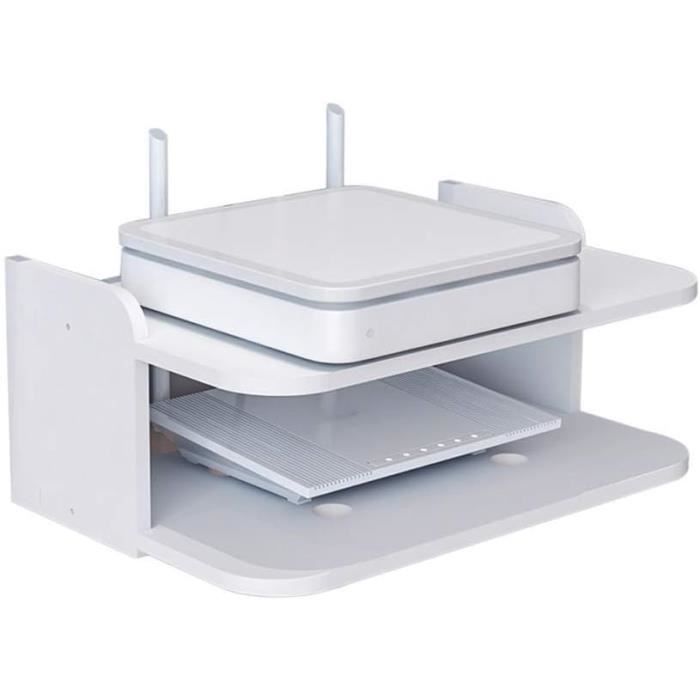 Étagère Murale Étagère De Routeur Murale Support De Boîtier Décodeur ...