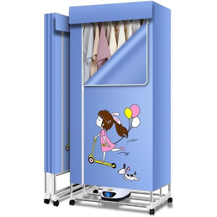 Sèche-Linge Électrique, Séchoir À Linge Pliable À 2 Niveaux Avec Roues ...