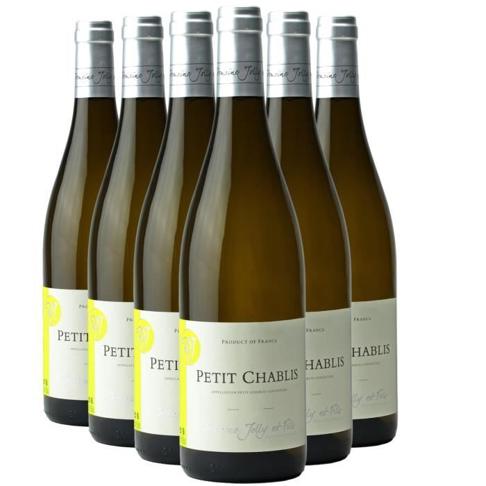 Petit Chablis Blanc 2021 - Lot de 6x75cl - Domaine Jolly - Vin AOC ...