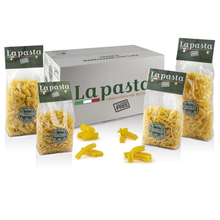 Multipack avec 4 formats de pâtes sans gluten, 7 embalaje de 500g Made ...