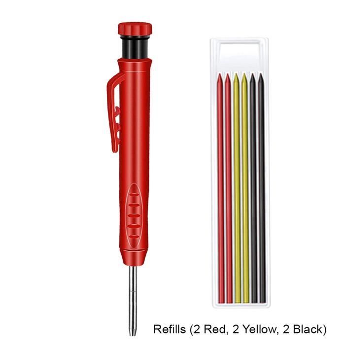 Jeu de crayons de menuisier - Ensemble B - Aiguiseur intégré ...