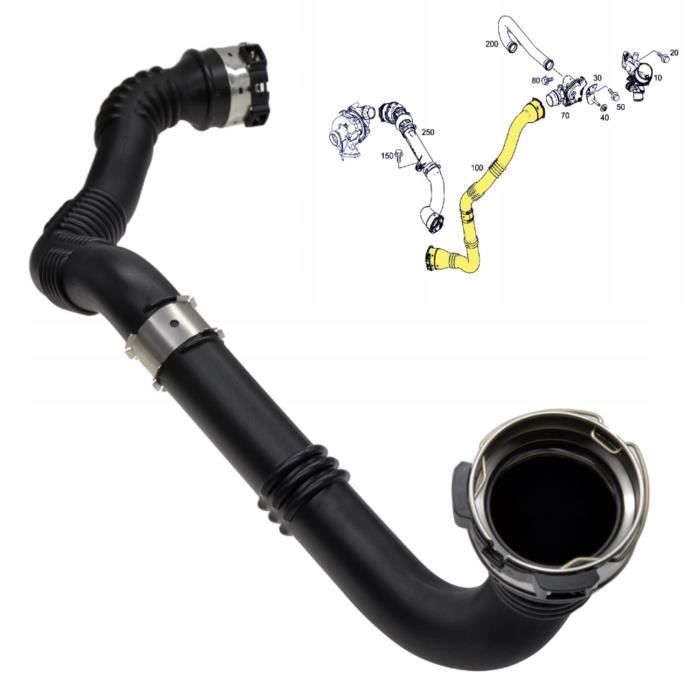 Tuyau d'air intercooler, Durite Turbo compatible pour Mercedes Citan et ...
