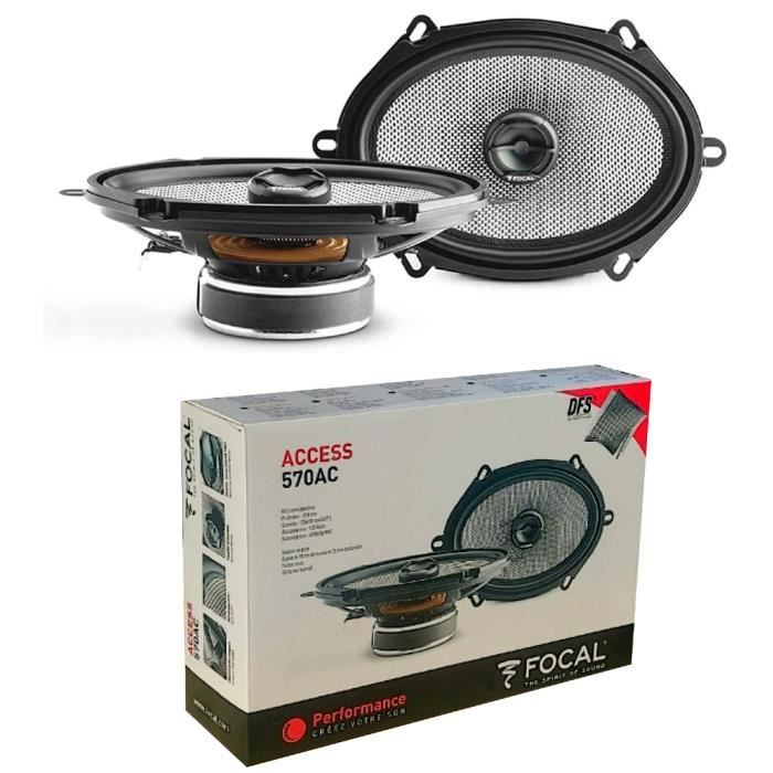 2 FOCAL ACCESS 570AC 570 AC enceintes ovales coaxiales 2 voies 5 x 7 ...