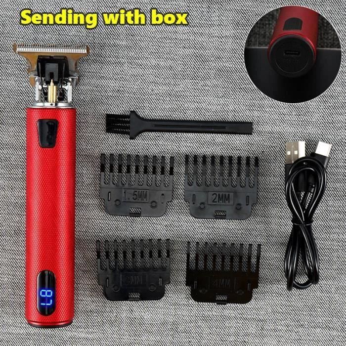 HaoFuwu-Tondeuse à Barbe Électrique Rechargeable par USB pour Homme ...