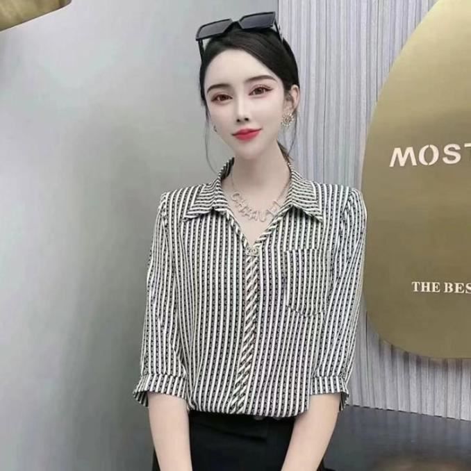 Chemise femme - Haut qualite Confortable Classique delicat elegant Mode simple - Noir WJ Noir ...