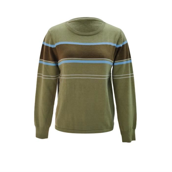 CRAZE Y2k pull hauts automne rétro rayure pull décontracté femmes ...