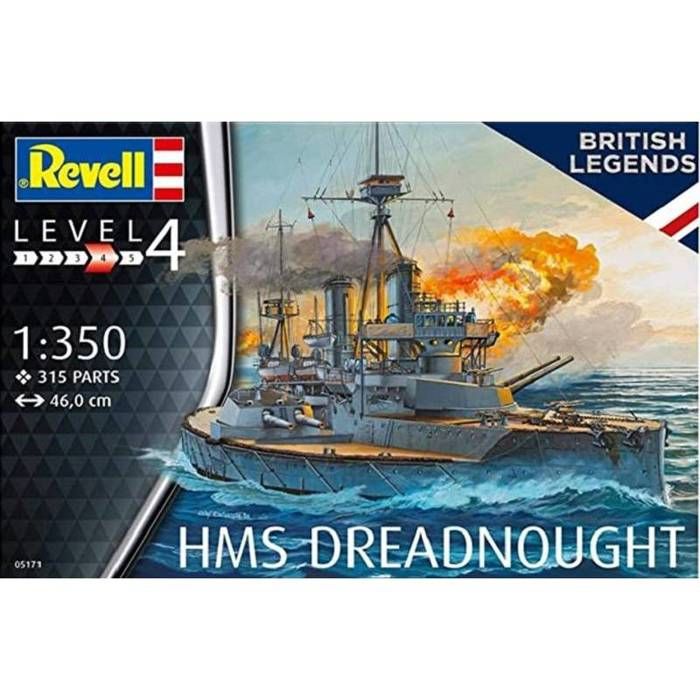 REVELL - Maquette Bateau Hms Dreadnought Revell 05171 1/350ème Maquette ...