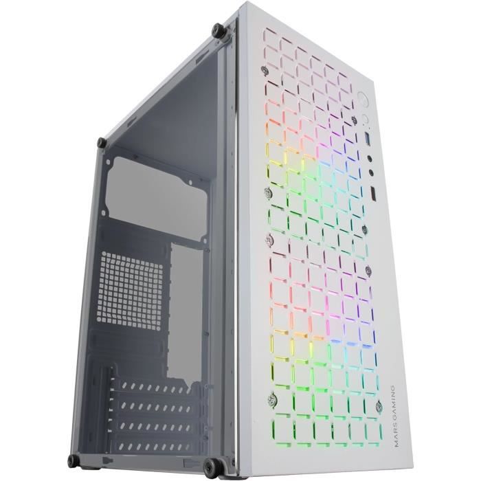 Mars Gaming Mc-Core, Boîtier Pc Micro-Atx Ultra-Compact, Metal-Mesh Avant Design, 2X 120Mm ...