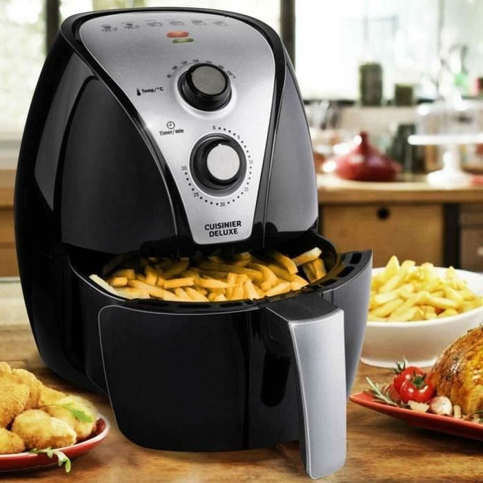 Deluxe Friteuse à air chaud sans huile Airfryer 3,2 l Frigge cuisinière ...