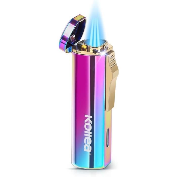 Briquet Torche, Briquet Triple Jet Butane Rechargeable, Briquet De ...