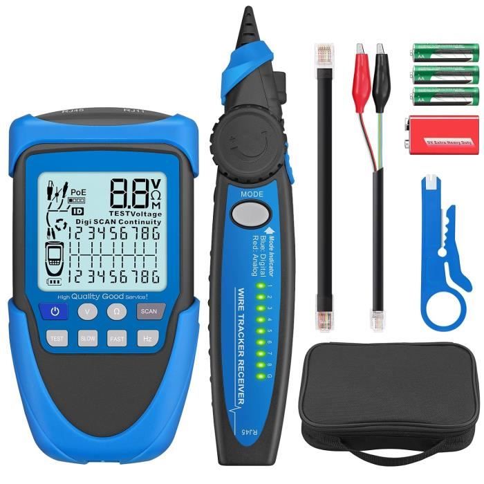 Testeur De Câble Réseau Rj45 Testeur De Câble Réseau À Deux Modes Avec ...