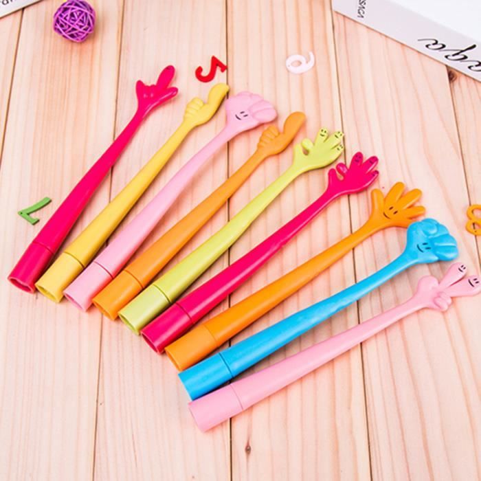 Stylo à bille de geste de la main Stylos à rouleaux créatifs en ...