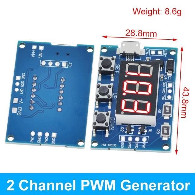 Circuits intégrés,XY-PWM--Générateur De Signal Double Mode Pwm ...