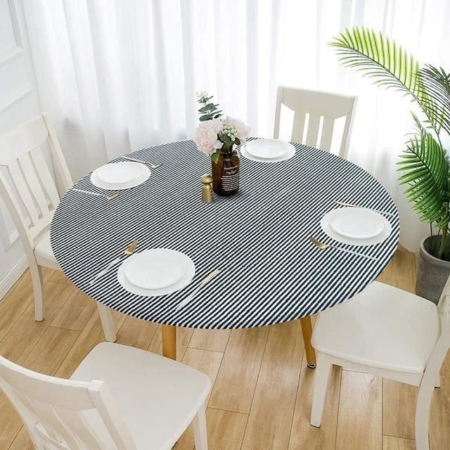 DX05858-Nappe Imprimée Ronde Et Élastique Facile À Nettoyer Couverture ...