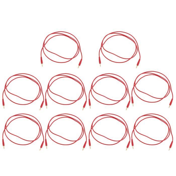 Cordon de test - ZJCHAO - J.70002 - 10 A - Filaire - Rouge - Cdiscount ...