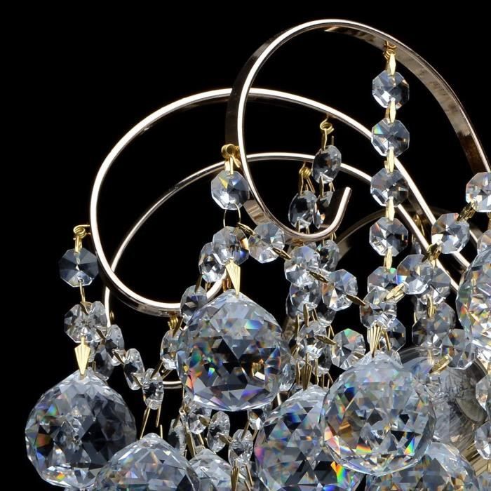232016406 lustre magnifique design baroque en métal couleur or décoré ...