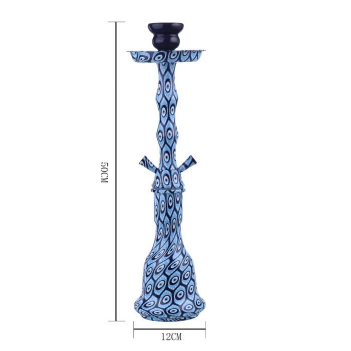 Chicha Nazar Kit Complet Shisha avec 2 Tuyaux, Foyer en Céramique ...