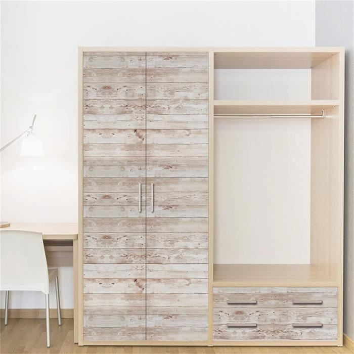 Papier Adhesif Pour Meuble Effet Bois Papier Peint Bois Vieilli Auto ...
