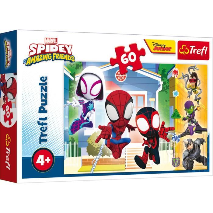 Puzzle 60 pièces : Dans le monde de Spiday : Spiday et ses incroyables ...