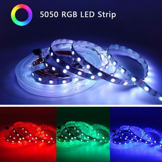 BANDE LED,2835 RGB Full Set-IP65 Waterproof-10M--Bande lumineuse LED ...