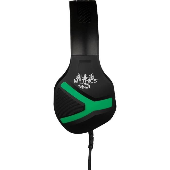 Casque Micro Gaming Konix Mythics Nemesis Noir Et Vert Xbox One
