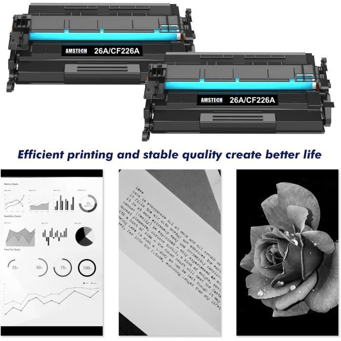 Cartouches De Toner Compatible Pour Hp 26A Cf226A 26X Cf226X Laserjet ...
