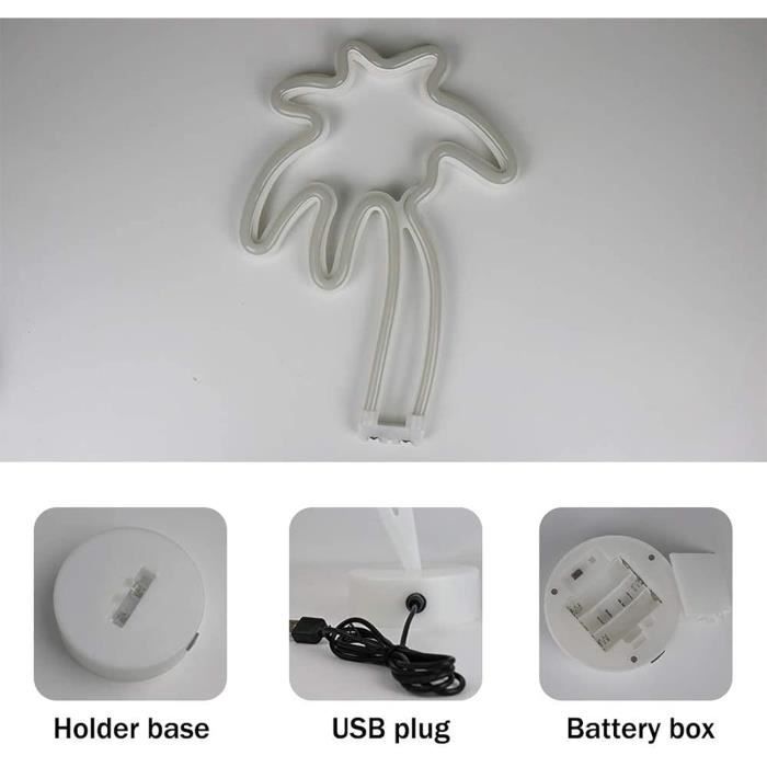 Led Coconut Neon Light Palm Tree Enseignes Au Néon Veilleuses Au Néon ...