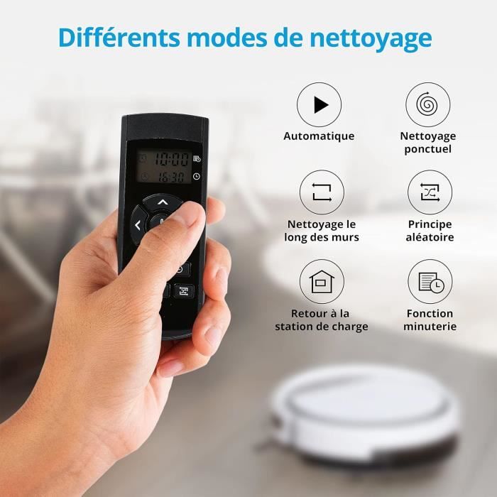 MEDION E32 SW Robot Aspirateur Laveur avec Station et télécommande 2 en ...