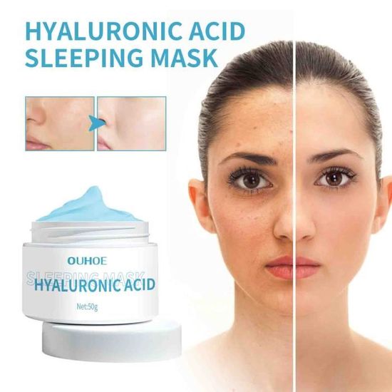 Le masque facial de sommeil hydratant et hydratant à l'acide ...