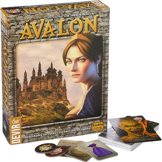 Devir Jeu de cartes resistance Avalon (bgresiav) - Espagnol - Cdiscount ...