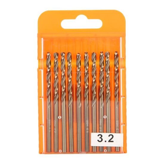 EJ.life foret HSS 20 pièces foret outil de forage de trou en acier à ...
