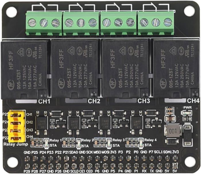 Module Relais 4 Canaux 5V Avec Optocoupleur - Pour Arduino, Raspberry ...