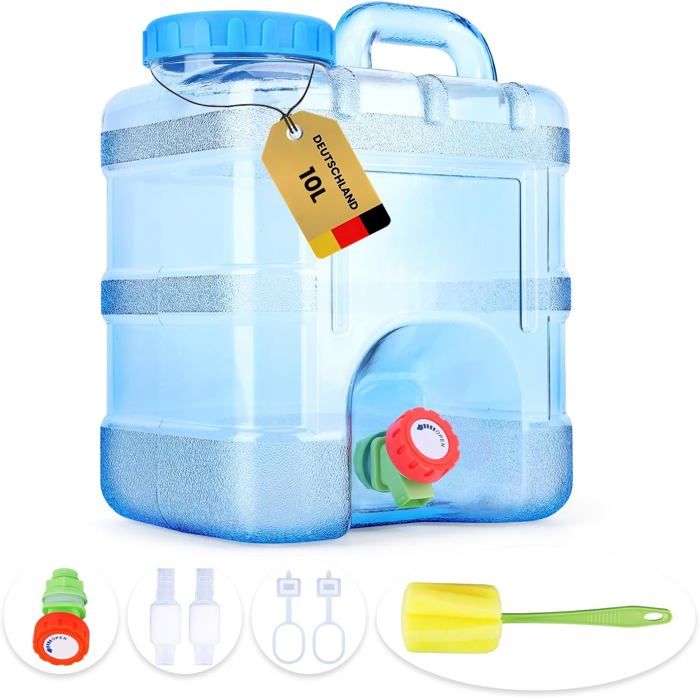 Kk Bidon d'eau de Camping 5 l ~ 22 l avec Robinet, bidon d'eau Potable ...