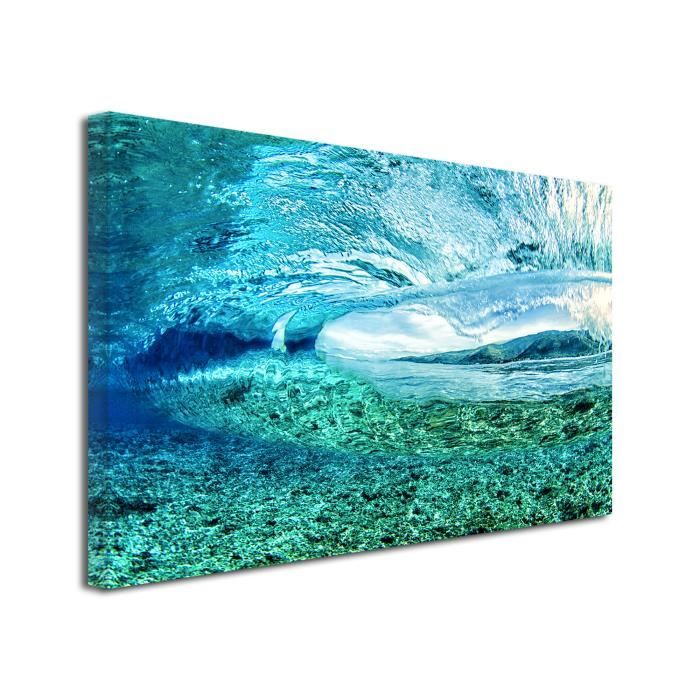 DECLINA, tableau toile océan, Tableau toile photo récif polynésien ...