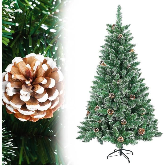 Sapin De Noël Artificiel, 180Cm Arbre De Noël Artificiel Pvc Avec ...