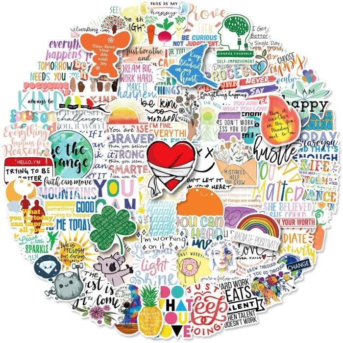 Dez 100 Pcs Autocollantes Gommette Autocollant Autocollants Enfants ...