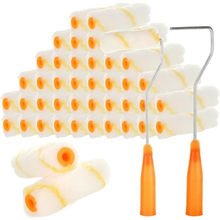 Lot de 40 rouleaux de peinture - Mini rouleau à peinture avec 2 ...