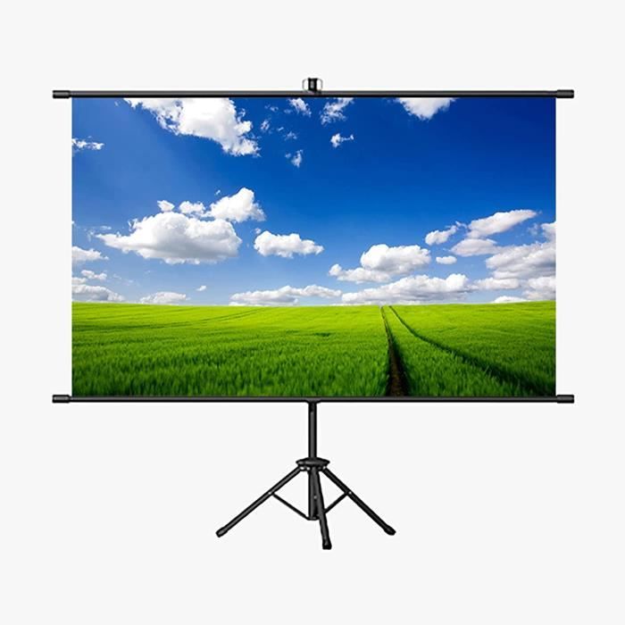 Écran de Projection Portable Mobile HD 4: 3-16: 9 avec Support, écran ...