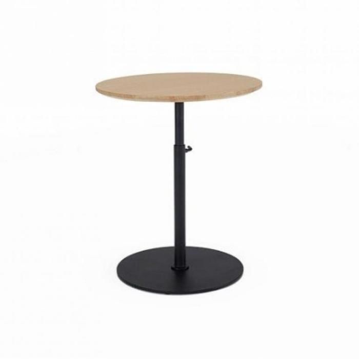 INNOVATION LIVING KIFFA table extensible design diamètre 45 cm plateau chêne naturel natural ...