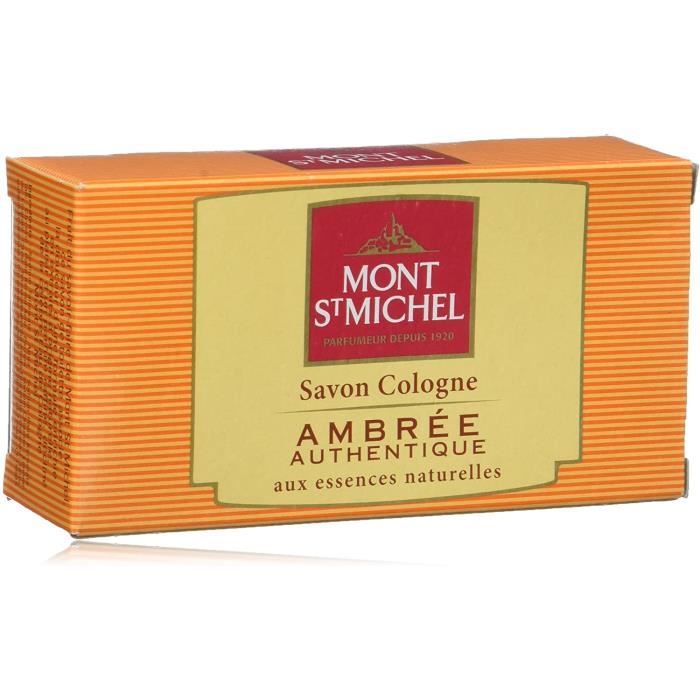 Mont St Michel Savon Cologne Solide Ambreacutee Authentique 125 g Lot ...