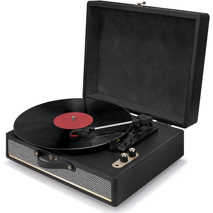 Platine Vinyle,Tourne-Disque à encodeur numérique portabl Bluetooth ...