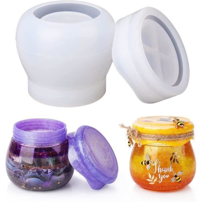 Moule resine epoxy,Moules en silicone pour bocaux en résine avec ...
