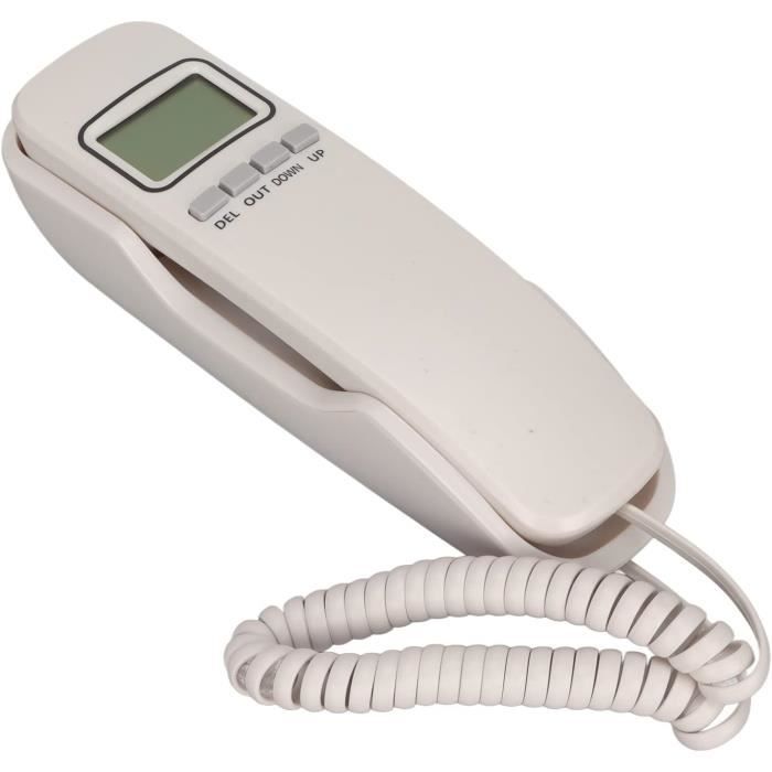 Téléphone Filaire,Téléphone Fixe Portable Compact Pour La Maison Et Le ...