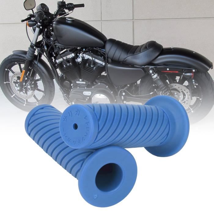 Dilwe Poignées de moto 2Pcs Poignées Moto 22mm 24mm Caoutchouc ...