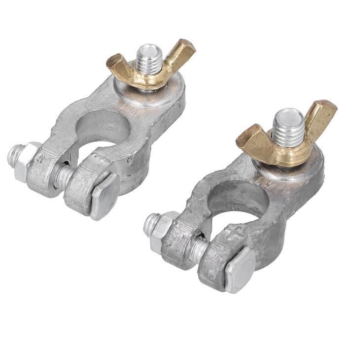 Garosa connecteur de batterie de voiture 2 pièces pinces de borne de batterie connecteurs à ...