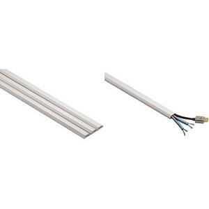 Kit de cache-câbles - Blanc - Angulaire - Longueur 1,0m - Fixation ...