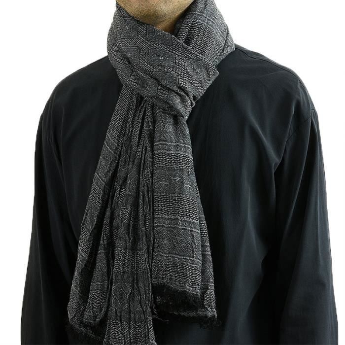 Écharpe Homme,Echarpe Homme Foulard d’Hiver Automne Garder au chaud ...
