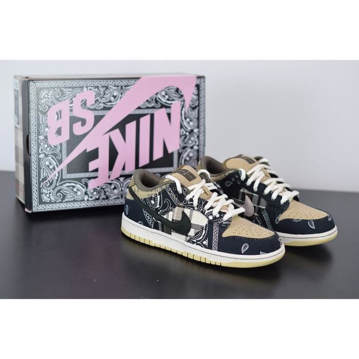 Travis Scott x NiiKe SB Dunk Low Pro SP Cactus Jack BASKETS CT5053-001 ...