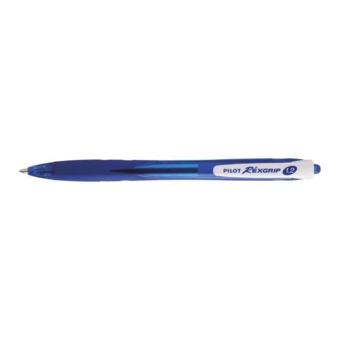 Stylo bille PILOT Rexgrip Begreen Pte Large Bleu - rechargeable ...