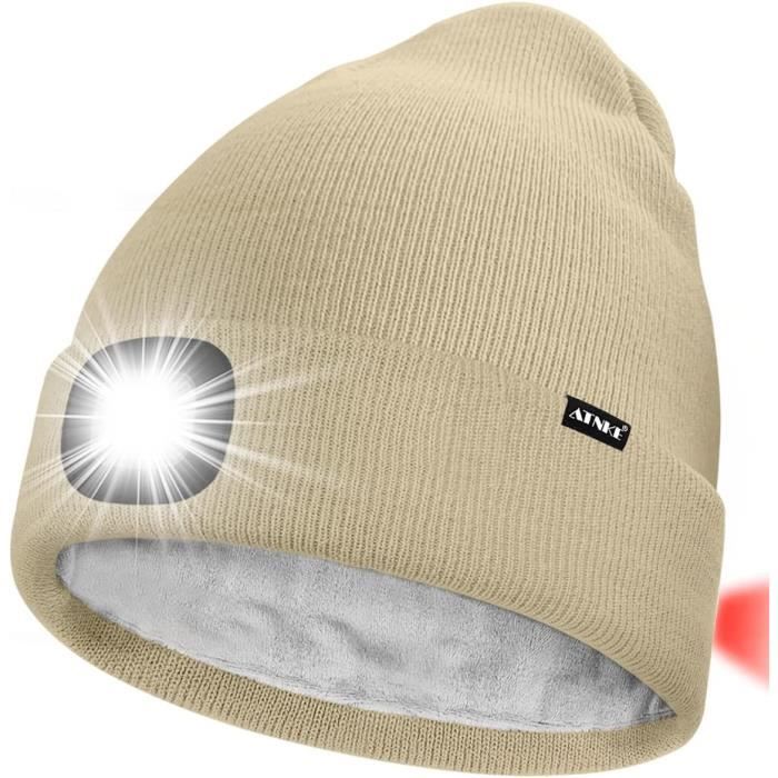 Unisexe 8 Led Bonnet Lampe Frontale,Usb Rechargeable Rouge Feu Arrière ...